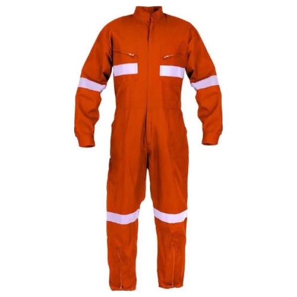 Overol Piloto Poplin Naranjo - Ropa de Seguridad Industrial EPP